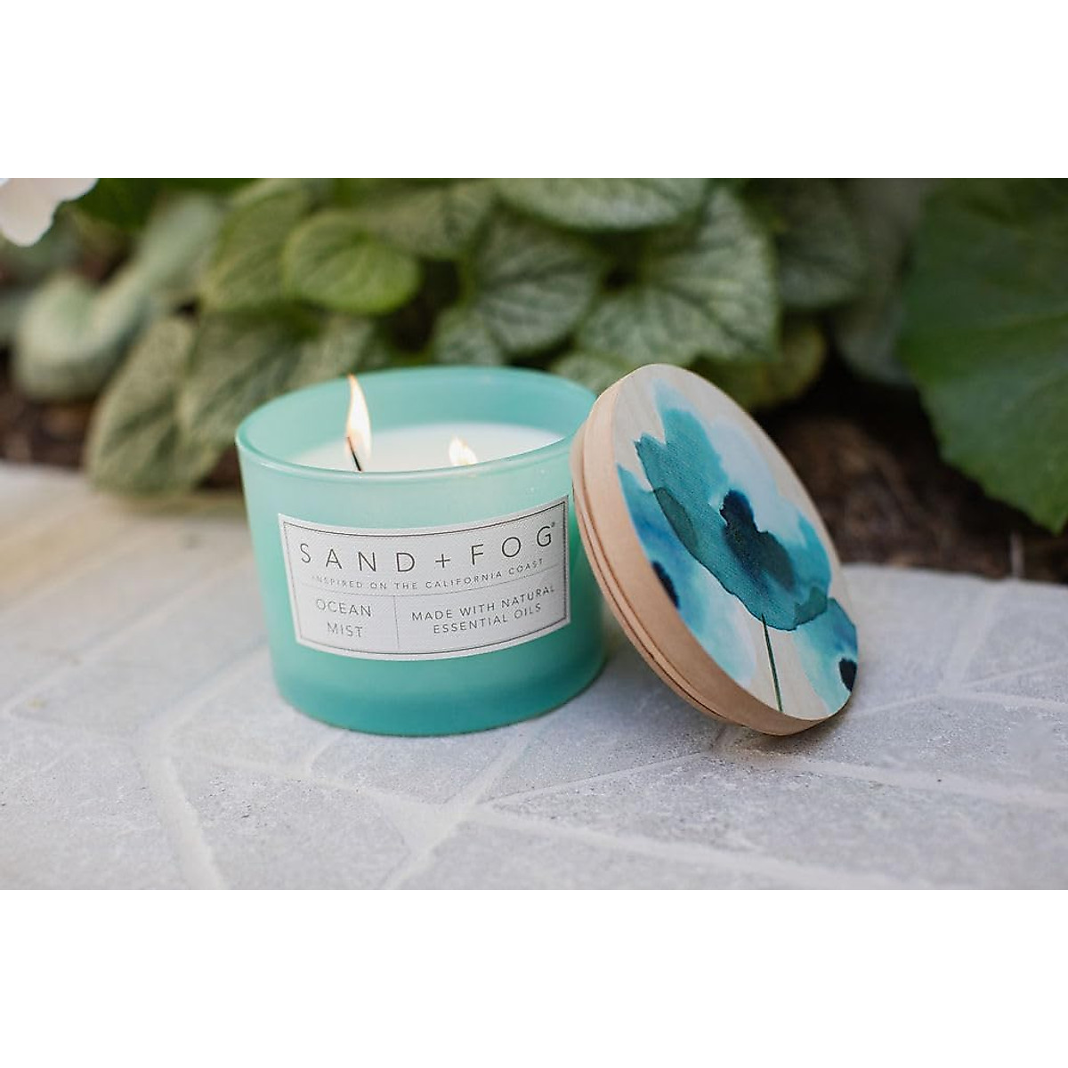 Sand + Fog Scented Candle - Ocean Mist – Additional Scents and Sizes – 100% Cotton Lead-Free Wick - Luxury Air Freshening Jar Candles - Perfect Home Decor – 12oz