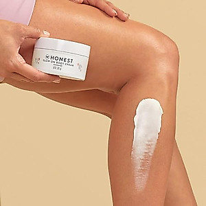 The Honest Company Honest Mama Glow On Body Cream | Hydrates, Firms, + Tightens Skin | Shea Butter, Avocado Oil, Vitamin E | 6 oz