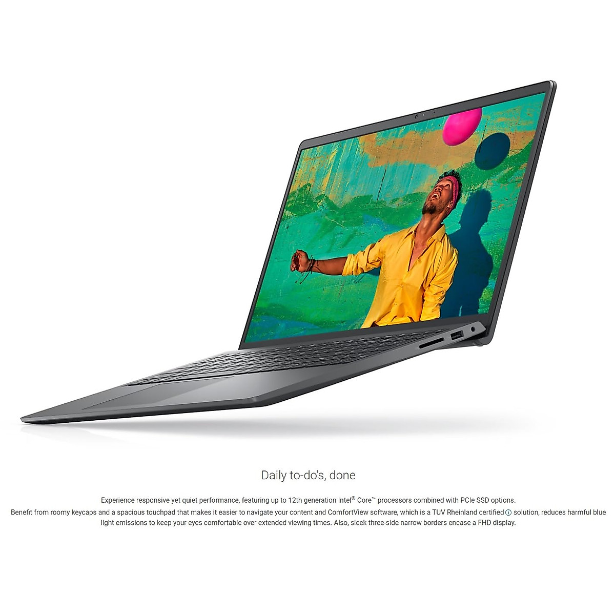 Dell Newest Inspiron 15 3000 Business Laptop, 15.6" FHD Display, 12th Gen Intel Core i7-1255U, Windows 11 Pro, 16GB DDR4 RAM, 1TB PCIe SSD, WiFi 6, SD Card Reader, Long Battery Life
