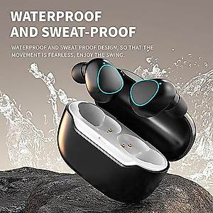 Hybrid Active Noise Cancelling Wireless Earbuds, in Ear Headphones IPX7Waterproof Bluetooth 5.3 Stereo Earphones, Immersive Sound Premium Deep Bass Headset Pro
