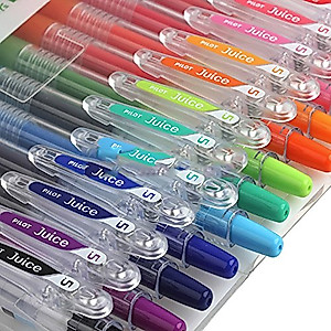 PILOT Juice Gel Ink Ballpoint Pen, 0.5mm, 12 Color Set (LJU120EF-12C)