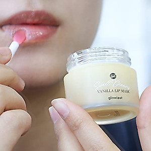 [glowiest] Sweet Dreams Lip Mask: Nourishing, Plumping and Hydrating lip balm | Vegan Lip Sleeping Mask | Hyaluronic Acids + Vitamin C + Shea Butter + Antioxidants | Vanilla - 0.7 oz.