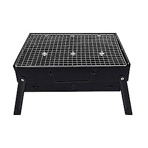 SHZBCDN Stainless Steel Charcoal Grill Steel Kebab BBQ Grill Barbecue Kit for Garden Backyard Camping