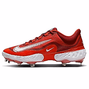 Nike Alpha Huarache Elite 4 Low DJ6521-616 University Red-White Men's Baseball Cleats 7.5 US