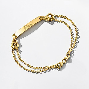 Ross-Simons Name - Italian 14kt Yellow Gold Id Bracelet. 8 inches