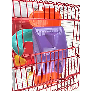 Small Hamster Rodent Cage Habitat Playhouse Gerbil Mouse Mice + Accessories New