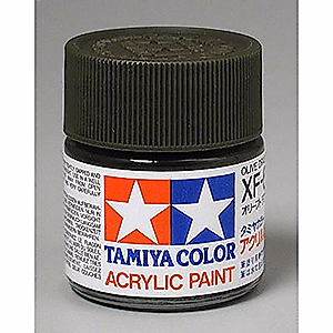 TAMIYA America, Inc Acrylic XF62, Flat Olive Drab, TAM81362