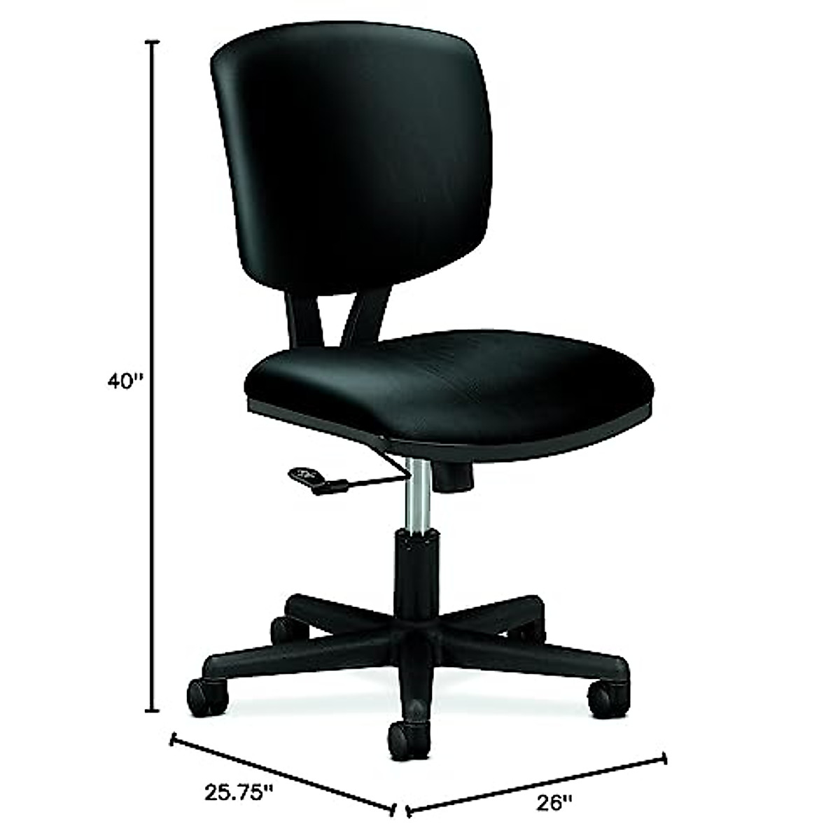 HON Volt Armless Task Chair, Black