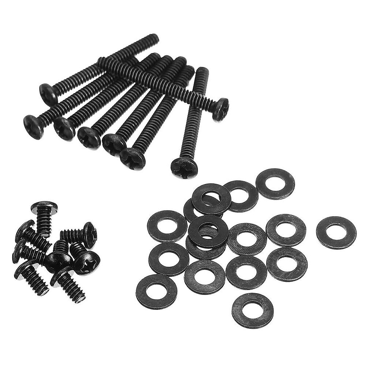 Water Cooling Radiator Fitting Screws Fan Mounting Screw Kit Durable Metal Water Cooling Radiator Screw Kit (Black)