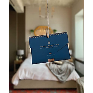 MP2 100% Mulberry Silk Pillowcase for Hair and Skin – White Silk Pillow Case with Hidden Zipper – Both Side 25 Momme 600 Thread Count Soft Smooth Pure Silk Pillow Cases (White, Standard 20x26”, 1 pcs)