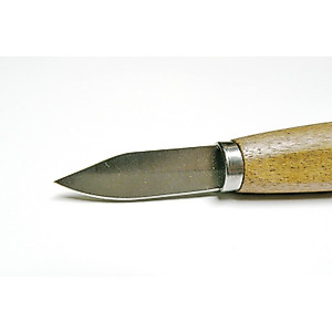 Aeiniweraabbcc Bench Knife 1-7/8" Blade Stainless Hardwood Handle Jewelry Watch Utility Tool By JTS