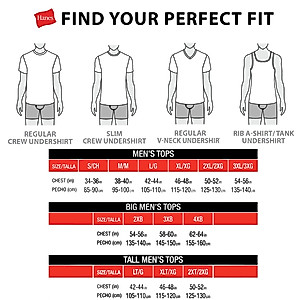 Hanes mens Comfortsoft Tagless Pocket Undershirt, 6-pack Underwear, Assorted, Small US