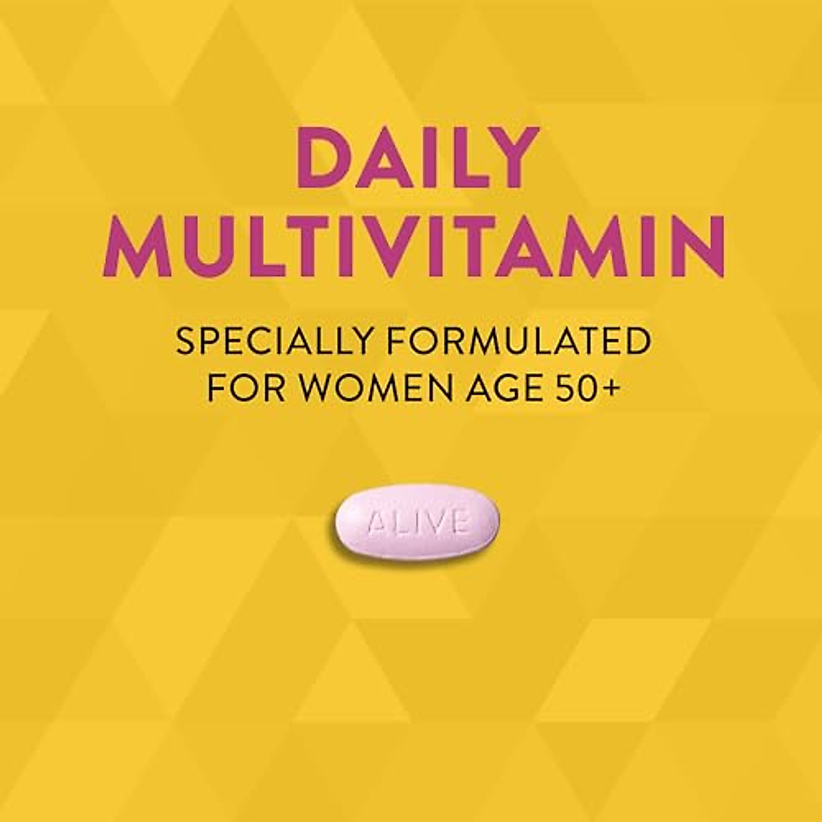 Nature's Way Alive! Women's 50+ Complete Multivitamin, Supports Healthy Heart, Brain, Bones*, B-Vitamins, Gluten Free, 130 Tablets (Packaging May Vary)