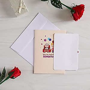 Lovepop Disney and Pixar Up My Greatest Adventure Valentine Pop Up Card, 5" x 7" - 3D Greeting Card, Valentine's Day Card, Pop Up Card for her