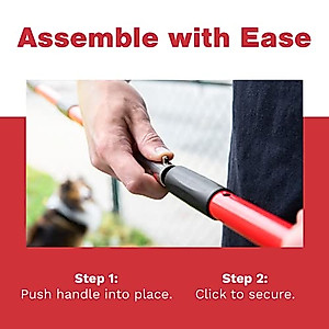 Pawler Dog Pooper Scooper for Large Dogs, Small & Medium Dogs - Heavy-Duty, Metal and Aluminum Poop Scoop Set with Rake and Tray - Dog Poop Scooper for Yard, Grass, Dirt or Gravel - Pet Supplies