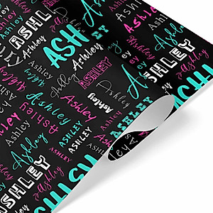 MyPupSocks Personalized Christmas Wrapping Paper Birthday Gift Wrap for Men Customized Wrapping Paper Christmas Baby Boy Wrapping Paper Baby Shower