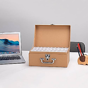 novelinks Photo Case 4" x 6" Photo Storage Box with Handle - 10 Inner Picture Storage Container Photo Organizer Case Picture Box Storage Photo Craft Keeper