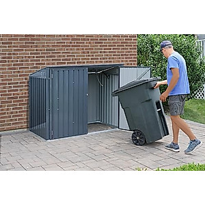 Arrow Sheds 6' x 3' Outdoor Steel Storage Shed, Grey