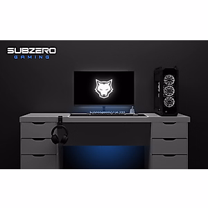 SubZERO Gaming TYKA Soft Gaming Mouse Pad, Large, Stitched Edges, 18"x16" (Black)
