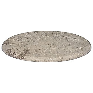 YUHI-HQYD Table Top,Dining Table,Round Table Top,for Kitchen,Dinner Room, Gray 19.7"x1" Marble