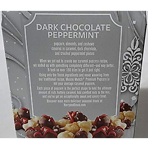 HARRY & DAVID MOOSE MUNCH PREMIUM POPCORN DARK CHOCOLATE PEPPERMINT - 10 OZ BOX