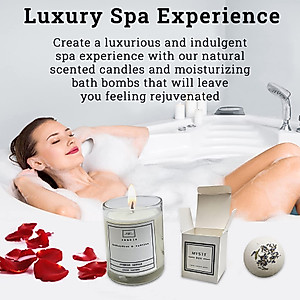 MysttBox Get Well Soon Gifts for Women – Deluxe Home SPA Gift Basket for Women Includes Bath Bomb, Insulated Thermos, Scented Candle – Thinking Of You Self Care Gift for Special Occasions