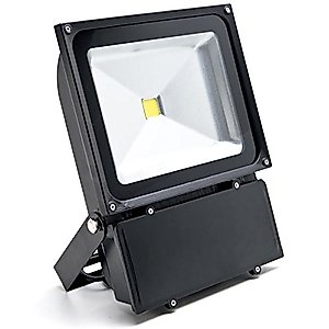 Biltek 100W LED Flood Light Cool White High Power Outdoor Spotlight Industrial Lighting Home Security Lighting Outdoor House Business Surveillance Safety Wall Washer High Building Billboard Garden
