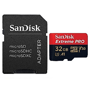 32GB SanDisk Extreme Pro (Ten Pack) 4K Micro Memory Card (SDSQXCG-032G-GN6MA) Class 10 U3 V30 A1 32G MicroSD HC SDHC Bundle with Everything But Stromboli Card Reader
