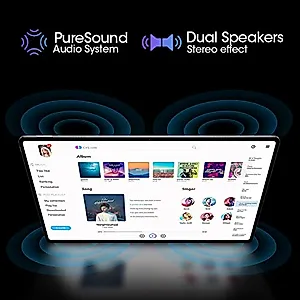 EBTOOLS 10.1 Inch Tablet, Octa Core 6G RAM 256G ROM, IPS Screen, Support 4G Network Calls, 5G WiFi Dual Band Tablet PC, with Dual Speakers, for Android 11 System(Gold)