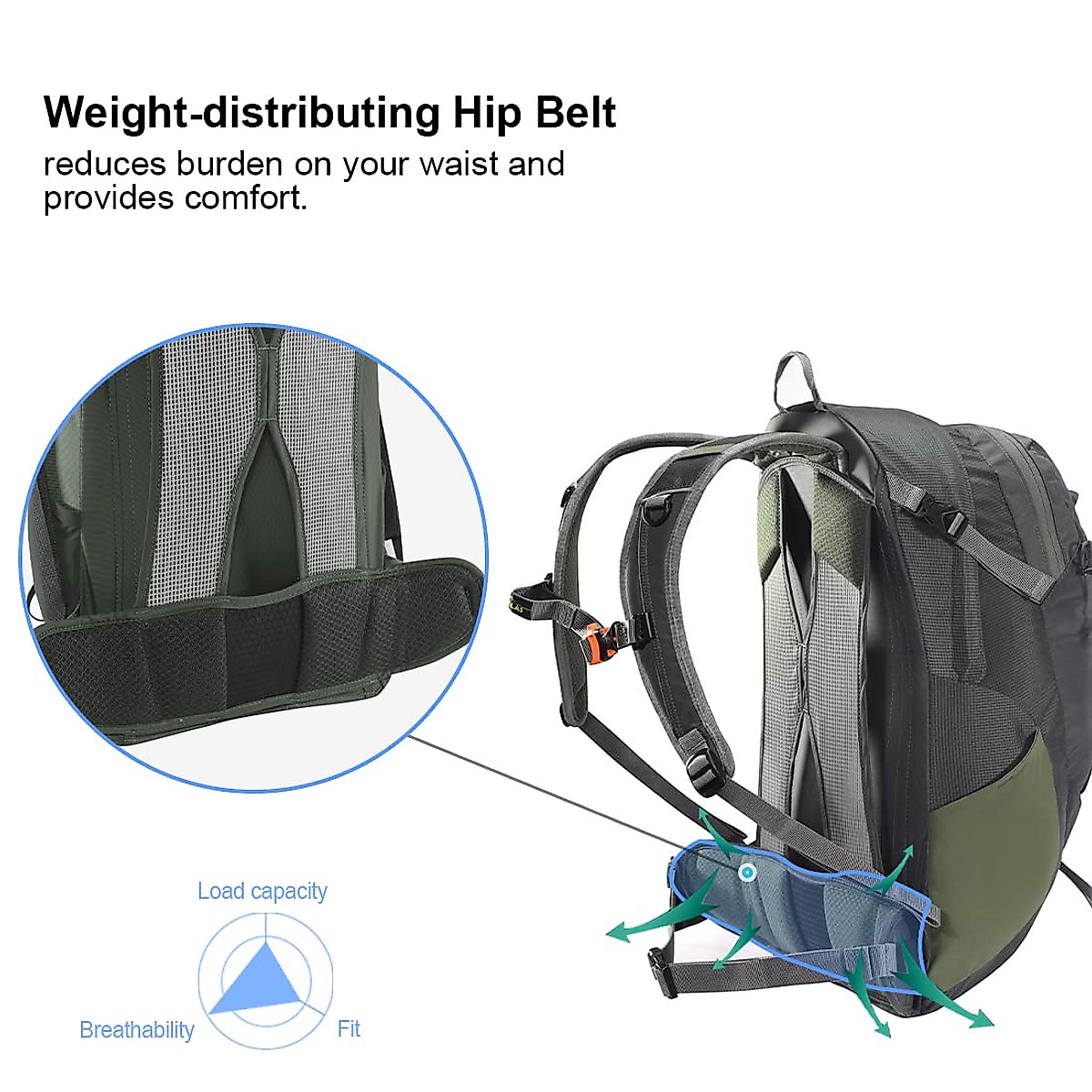 KAILAS 28L Hiking Backpack Waterproof Lightweight Camping Backpack for Outdoor Sports