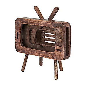 Cell Phone Stand | Universal Mobile Holder Stand for Office Desk | Cute Wooden Phone Stand | TV Shaped Wood Cell Phone Stand | Unique Wood Phone Desk Nightstand To Enjoy Watching Videos Songs Movies