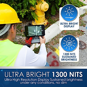 TRIPLTEK 9 PRO (LTE Cellular 256GB) Ultra Bright 1300 nits, 4K Video, Hyper-Engine Chip with 12GB RAM, HDMI, Rugged Military Construction, Waterproof IP68, Brightest Tablet/Phone on The Market