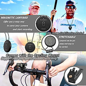 Body Camera with 1080P HD Recording 1.4 in Screen Recorder With 64GB Card, Flashlight Mode, Loop Record, 6HR Battery Life Wearable Cameras Police Cop Cam for Outdoor, Law Enforcement, Guard, Travel