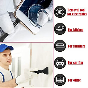 Putty Knife, 12PCS Plastic Paint Scraper, Multipurpose Spackle Knife, Scraper Tool For Painting, Caulking, Spackling, Wallpaper, Drywall, 3D Printing, Spatula Scraper, Scraper Cleaning Tools