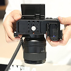 NICEYRIG Camera Cage Kit for Sony A7RIII/ A7RIV/ A7IV/ A7III/ A7SIII/ A7RII/ A7SII/ A7II/ A9, with Cheese Top Handle and Cable Lock Clamp - 190