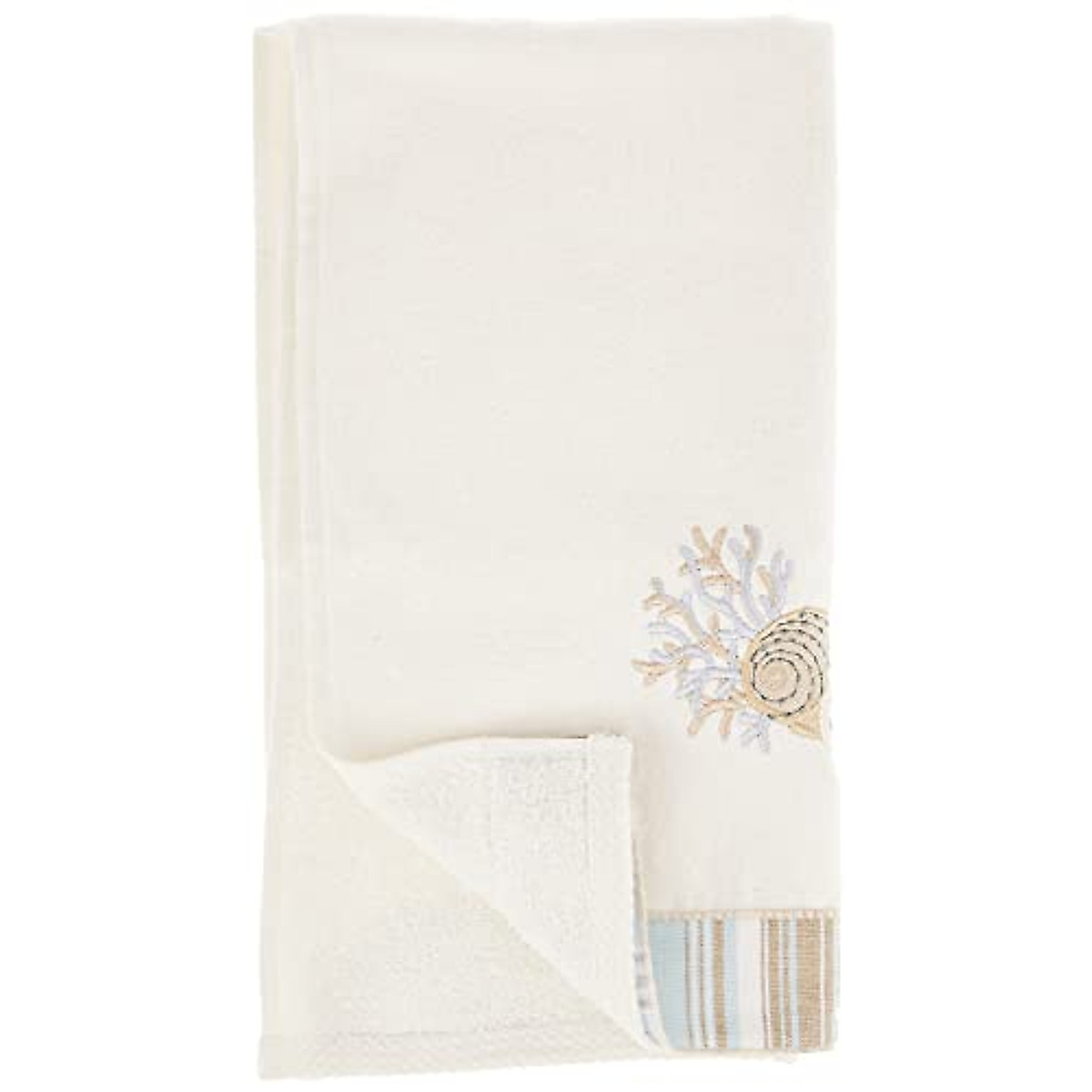 Avanti Linens By The Sea Hand Towel, White,10972WHT
