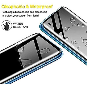 Phone Case for TCL 10 Pro (6.47"), with [1 x Tempered Glass Protective Film], KJYF Clear Soft TPU Shell Ultra-Thin [Anti-Scratch] [Anti-Yellow] Case for TCL 10 Pro - Transparent