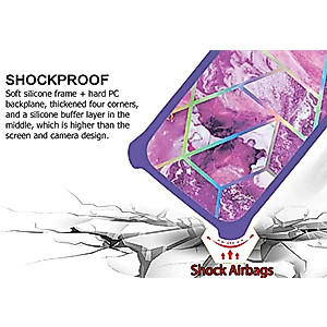 Maze Speed Ms5539g Case Compatible for LUSH MINT L1589K Phone Case SOHO STYLE SS5539G Case Cover [with Tempered Glass Screen Protector][Hard PC + Soft Silicone] [Colorful Reflect Light] IMDZ-ZS