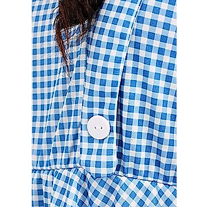 Rubie's womens Wizard of Oz Adult Dorothy Dress and Hair Bows Costume, Blue/White, Teen US