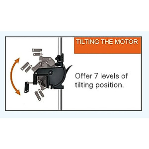 PARKHO HASWING Electric Trolling Motor – 24V 5 HP Power 39.4 Inch Shaft Protruar Brushless Transom Mount Bracket Stepless Speed Control Boat Fishing Saltwater Freshwater 50719