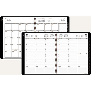 AT-A-GLANCE Weekly / Monthly Appointment Book / Planner 2019, 8.25 x 10.88 Inches, Contemporary, Graphite (70-950X-45)