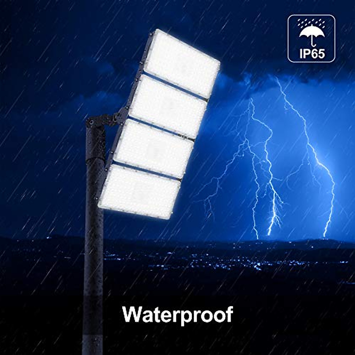 Viugreum 400W LED Flood Light, Super Bright Outdoor Stadium Lights, Waterproof IP65 40000LM Daylight White (6000K) Security Floodlights, Commercial Lighting Fixture for Garage, Garden, Lawn and Yard