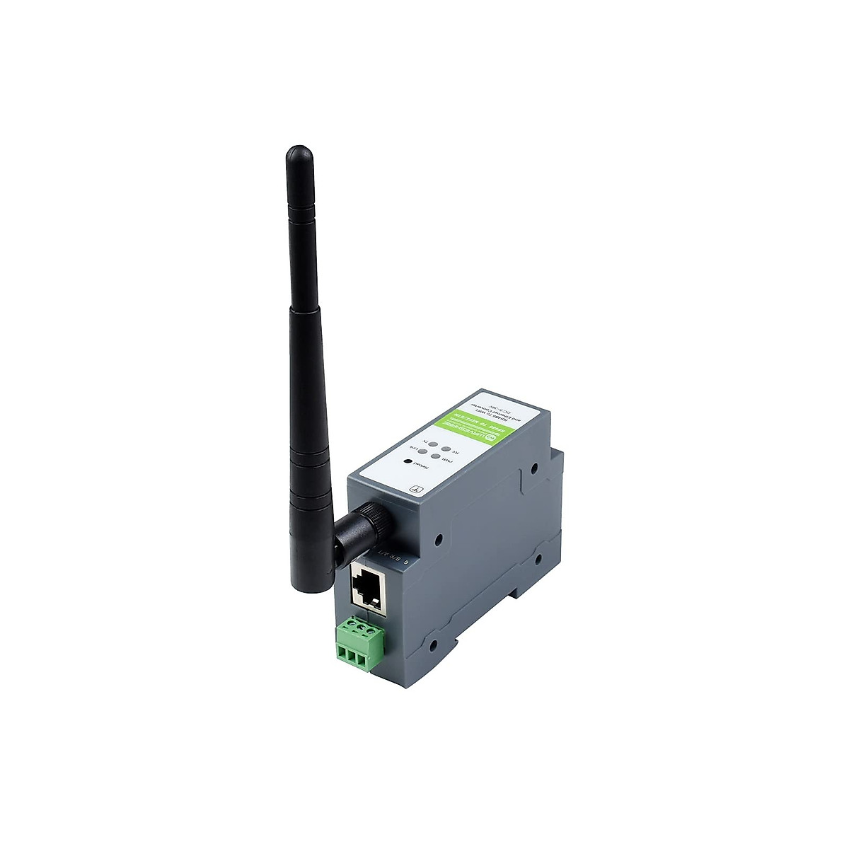 waveshare RS485 to WiFi/Ethernet Module, Modbus MQTT Gateway, Rail-Mount RS485 Serial Server, with RS485, WiFi and Ethernet Ports, Support RS485 to WiFi, RS485 to Ethernet, Ethernet to WiFi, etc.