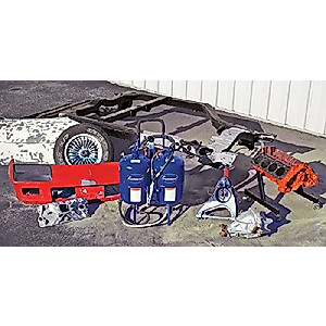 Eastwood Master Dual Abrasive Soda Blaster 10 CFM 120 Psi On The Fly Control 100 lbs Capacity Coated Tank Frame Paint Removal