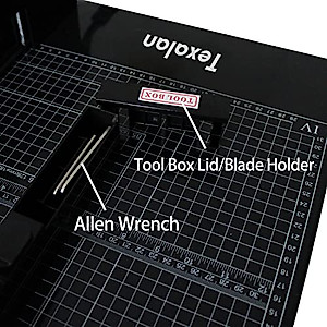 TEXALAN Heavy Duty Guillotine Paper Cutter Black 400 Sheets Stack Paper Trimmer (A4-12'' PAPER CUTTER)