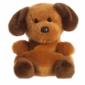 Aurora® Adorable Palm Pals™ Ruff Ruff Puppy™ Stuffed Animal - Pocket-Sized Play - Collectable Fun - Brown 5 Inches