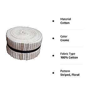 Best of Tone on Tone Neutral Blenders Jelly Roll 40 Precut 2.5-inch Quilting Fabric Strips