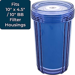 SpiroPure SP-GAC-BB 10x4.5 20 Micron Coconut Shell Granular Activated Carbon (GAC) Water Filter Cartridge GAC-BB 155153-43 (Case of 6)