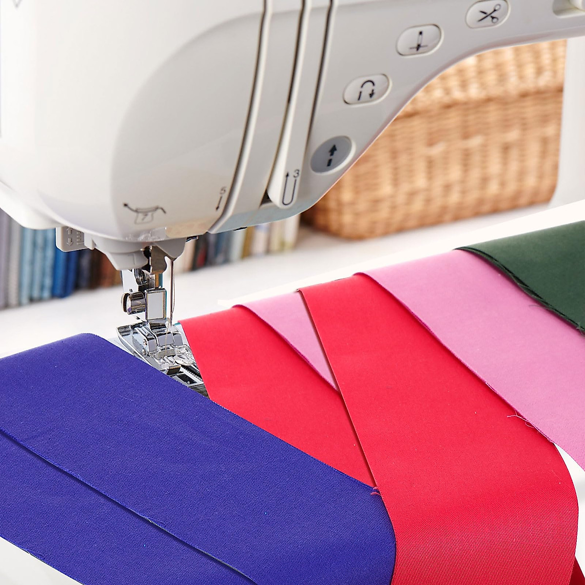 SmoothNovelty 160 Pcs 4 Roll Fabric Strips Assorted Quilting Fabric for Quilting Crafting and Sewing Rolled Cotton for Crafts Blanket Rug Upholstery and Purse Making (Solid)