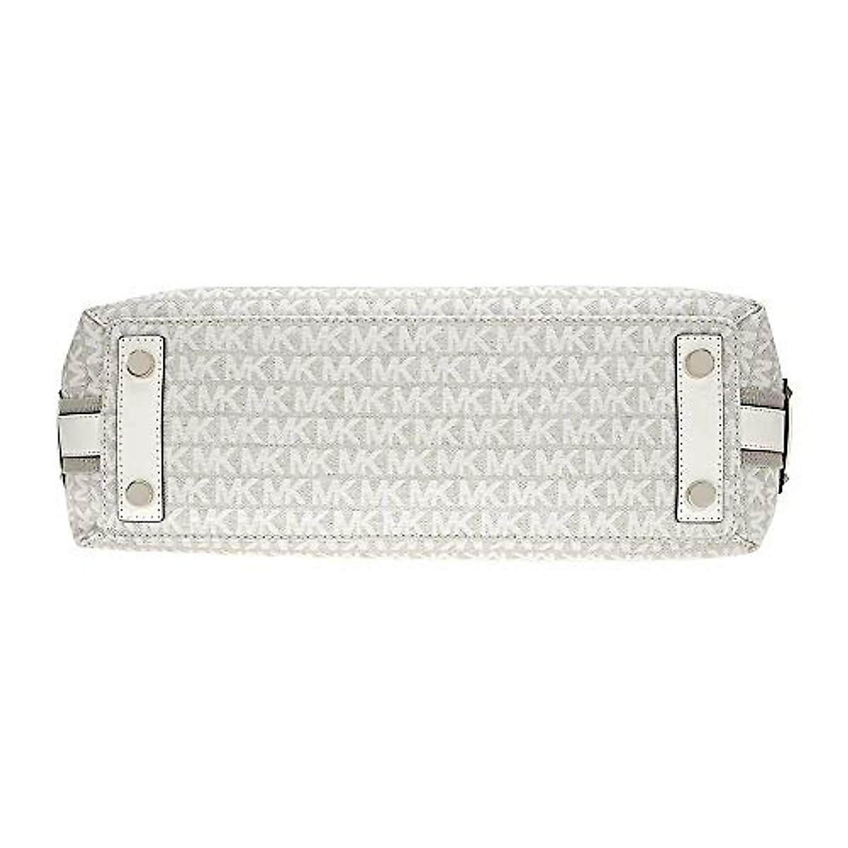 MICHAEL Michael Kors Griffin Large Logo Jacquard Shoulder Bag - Nat/Lt Cream